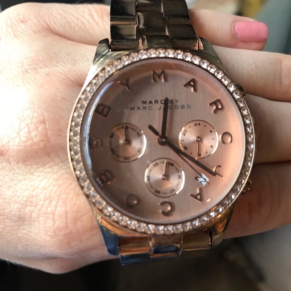 Marc By Marc Jacobs | Jewelry | Rose Gold Marc By Marc Jacobs Watch ...